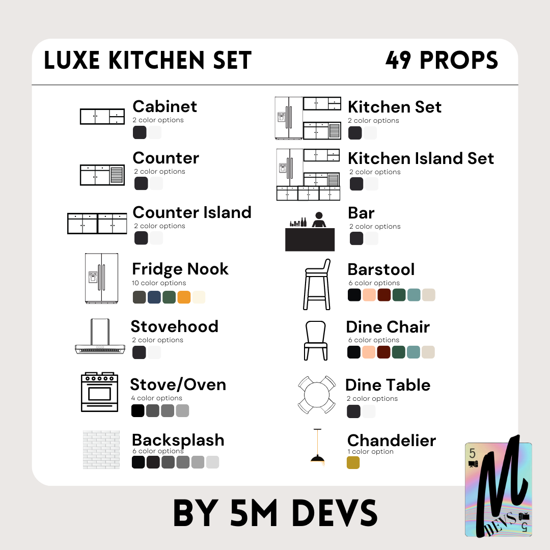 MadeByLex · Luxe Kitchen Set Prop Pack - ESX + QB - 5M Devs by Lex420