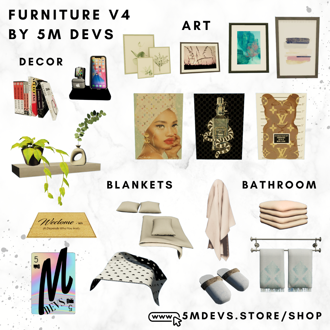 MadeByLex · Furniture V4 Prop Pack - ESX + QB - 5M Devs by Lex420