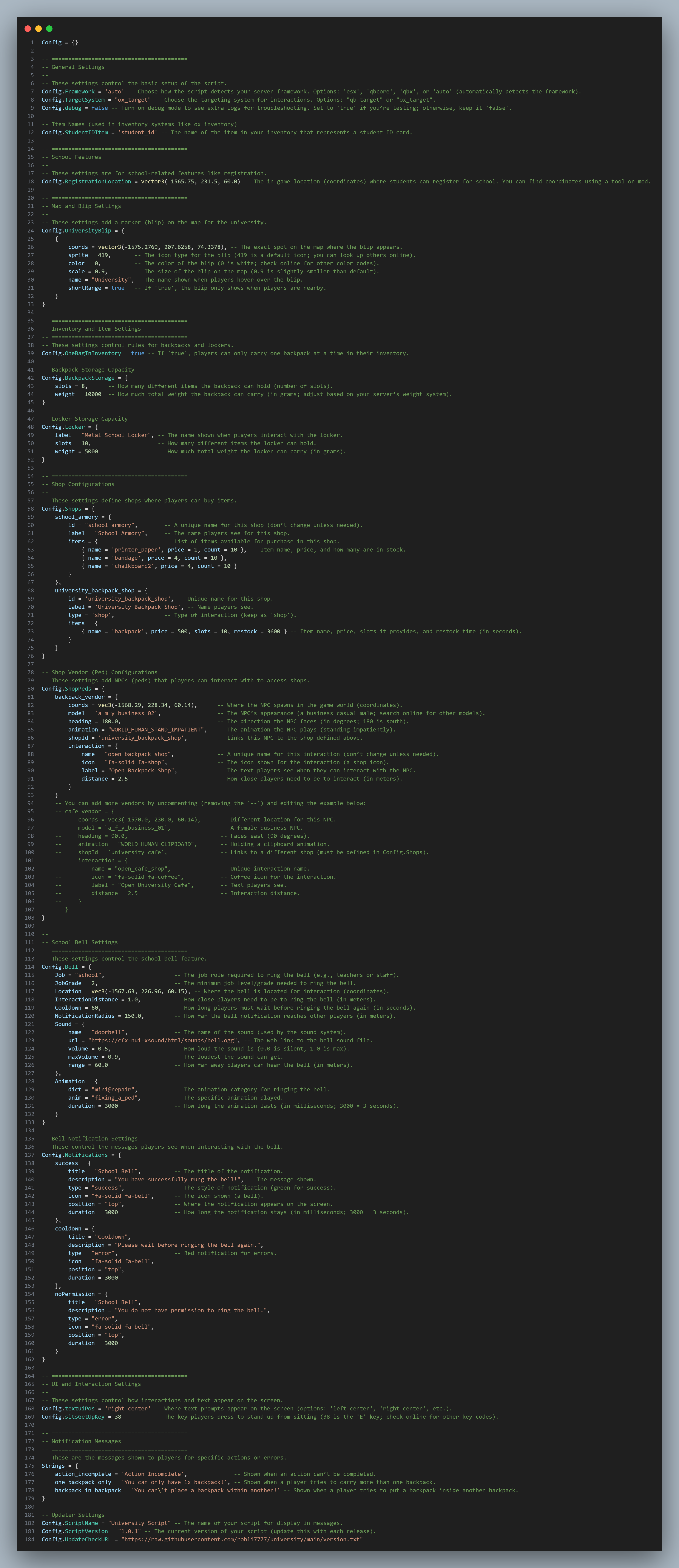NoLimits · University Script [OPEN SOURCE]