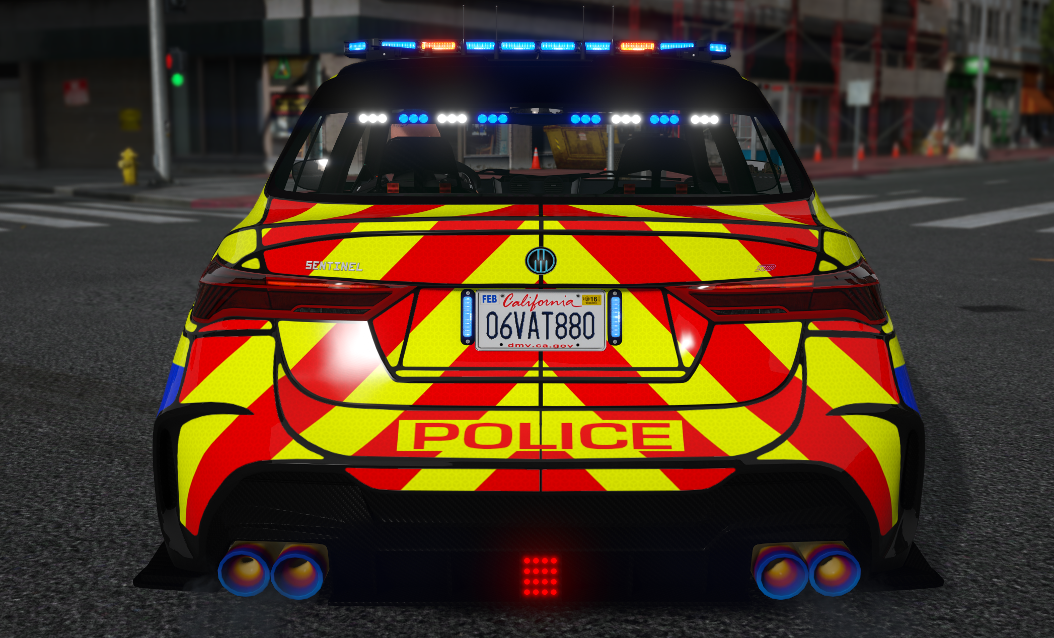 Sentinel Max Hatchback Police - Els | FiveM Police Car | Ghost X De