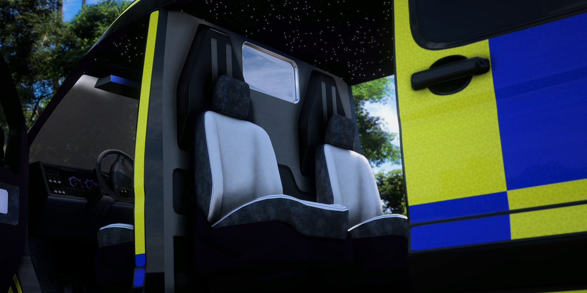 Bravado Blackline Police Transport Van - Non Els | FiveM Police Car