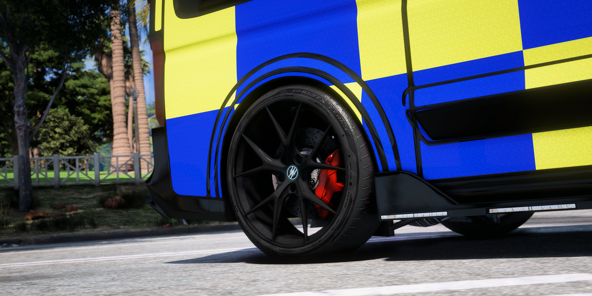 Bravado Blackline Police Transport Van - Non Els | FiveM Police