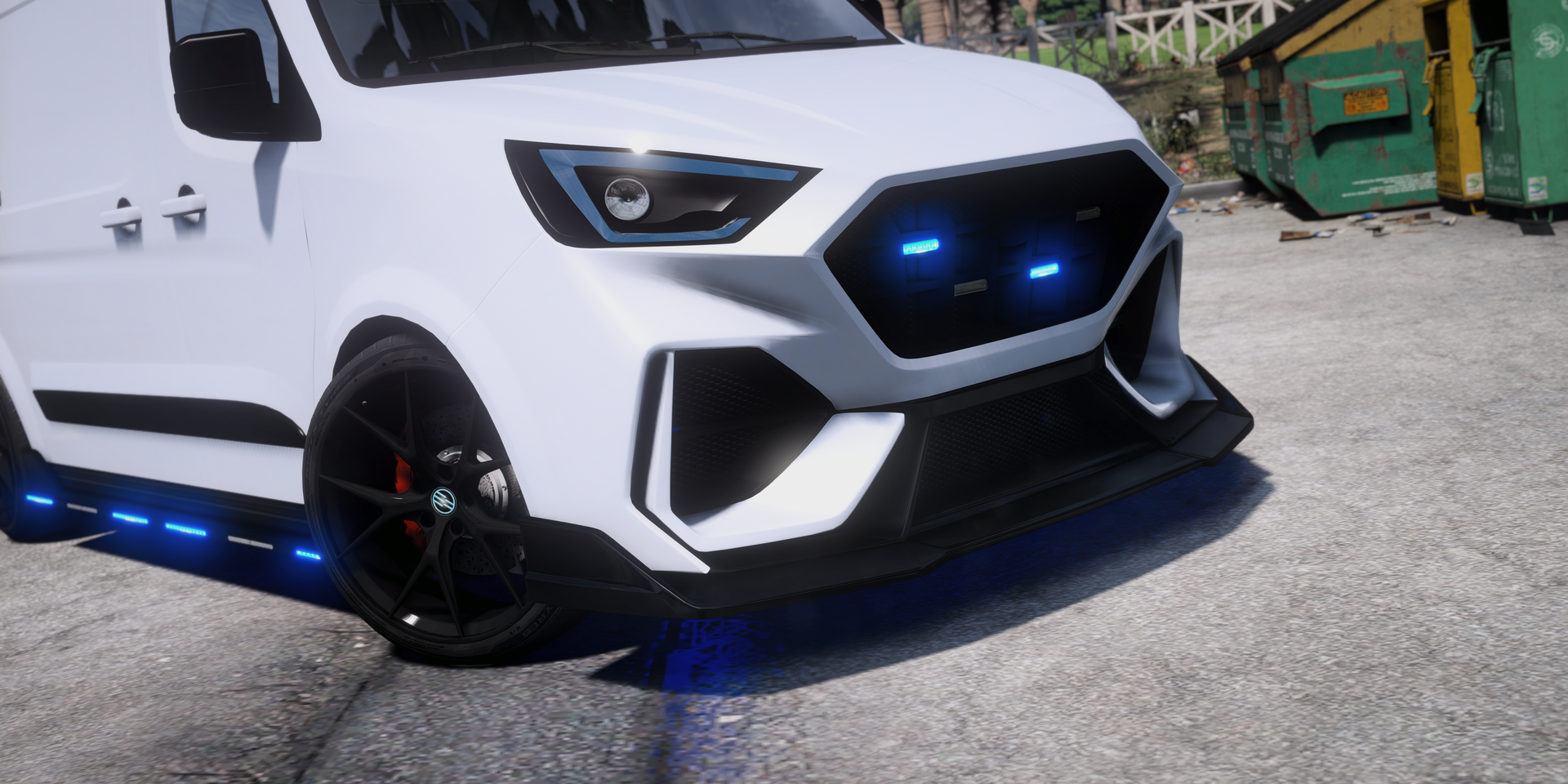 Bravado Blackline Police Transport Van - Non Els | FiveM Police Car