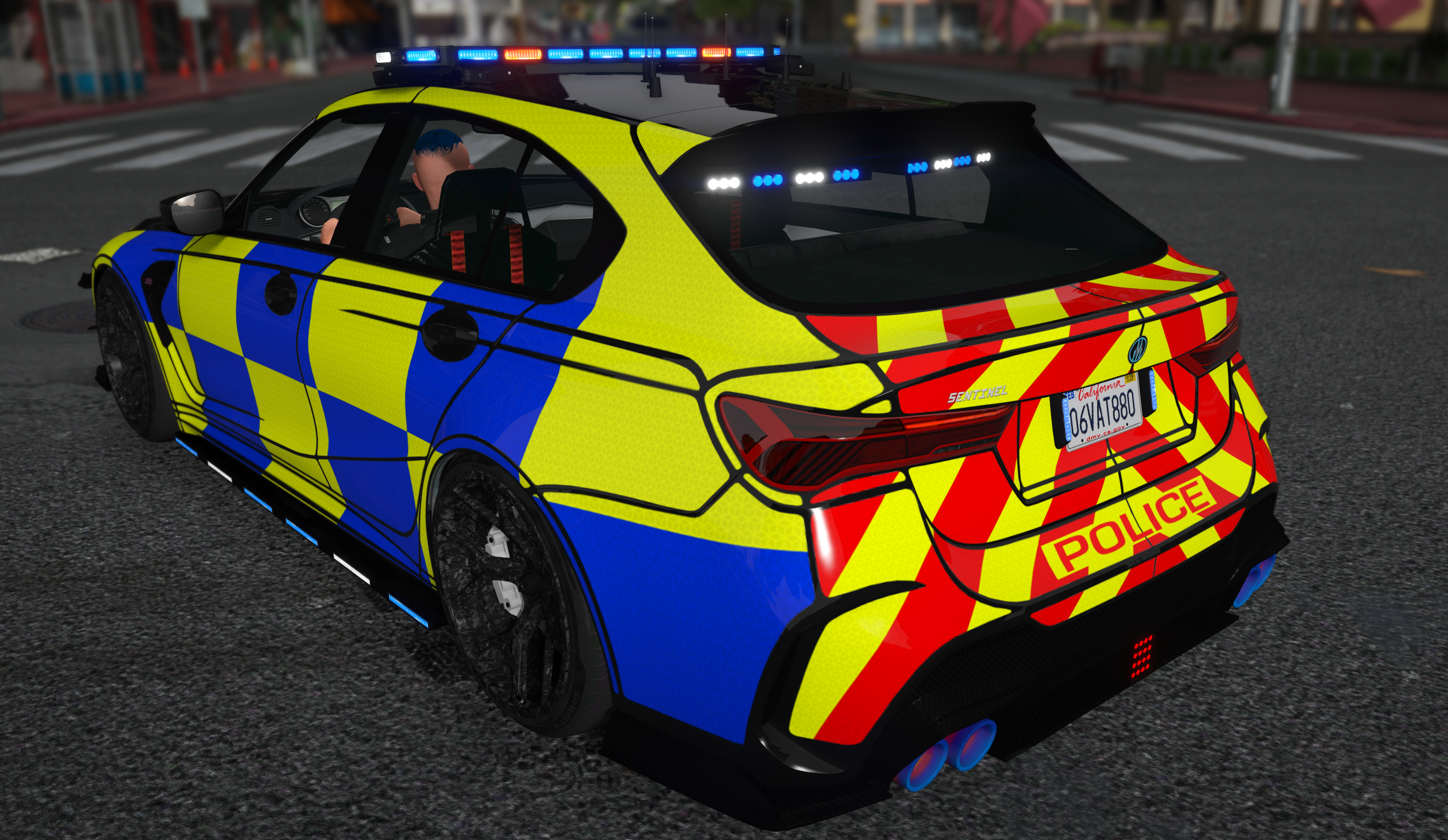 Sentinel Max Hatchback Police - Els | Non-ELS Police Car - GXD FiveM