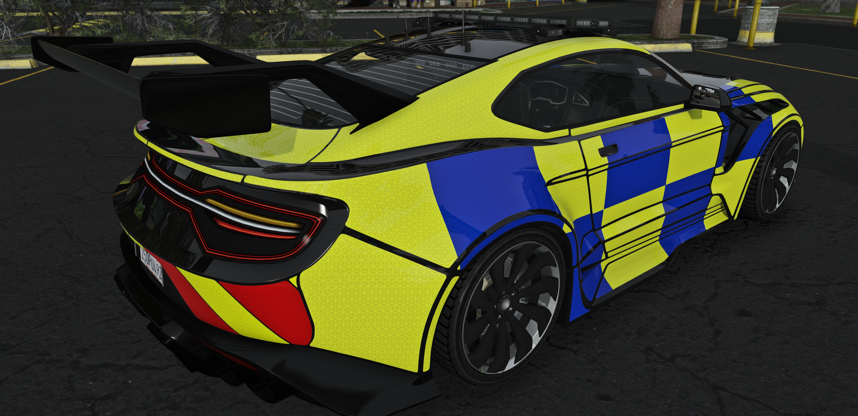 Dominator Hunter Police Marked ELS | FiveM Police Car | Ghost X Dev