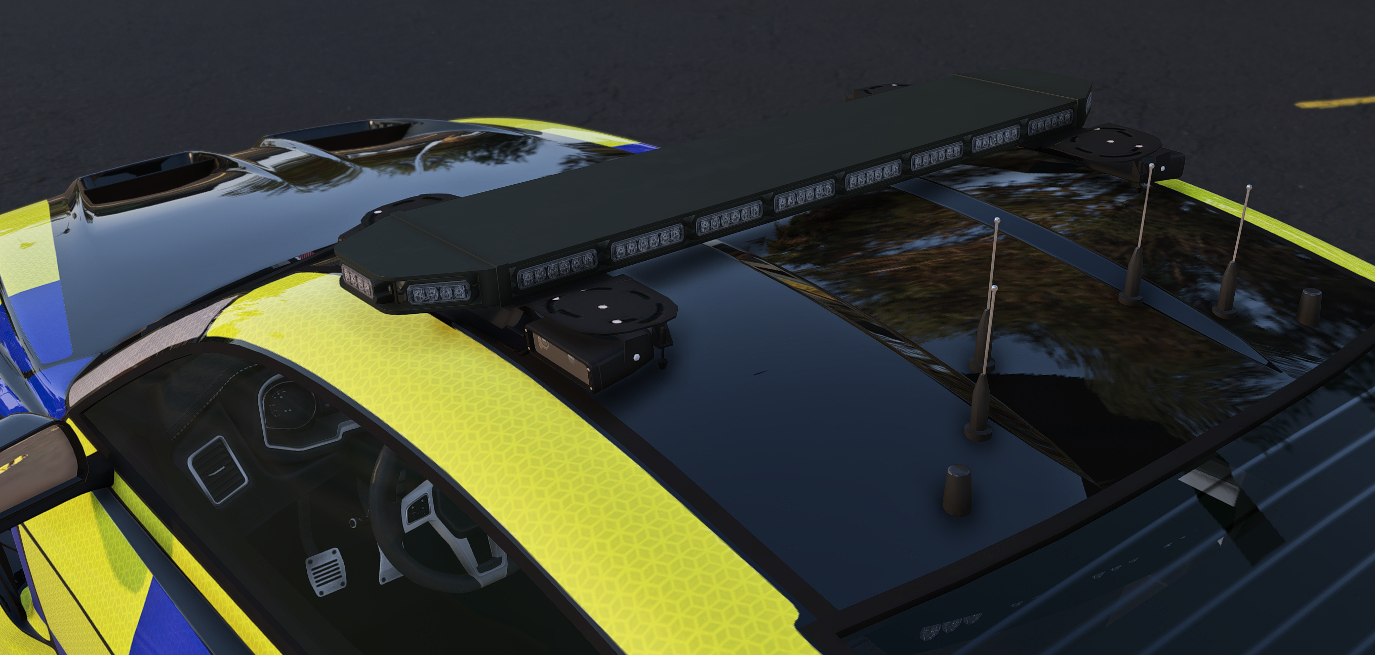 Dominator Hunter Police Marked ELS | FiveM Police Car | Ghost X Dev