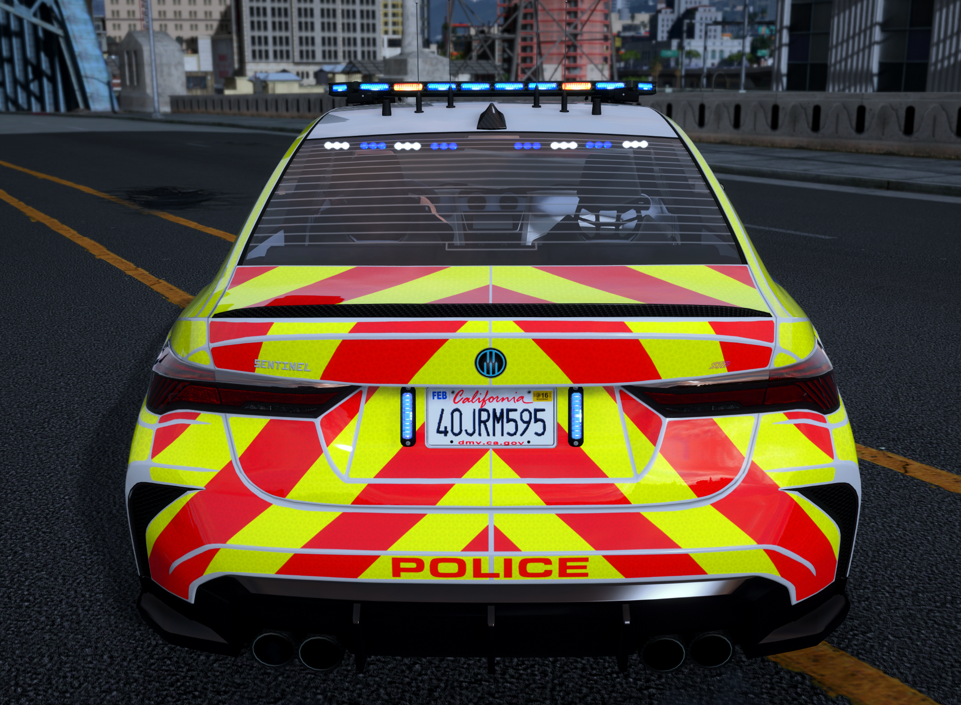Sentinel GTS Multi Police - Non Els | FiveM Police Car | Ghost X De