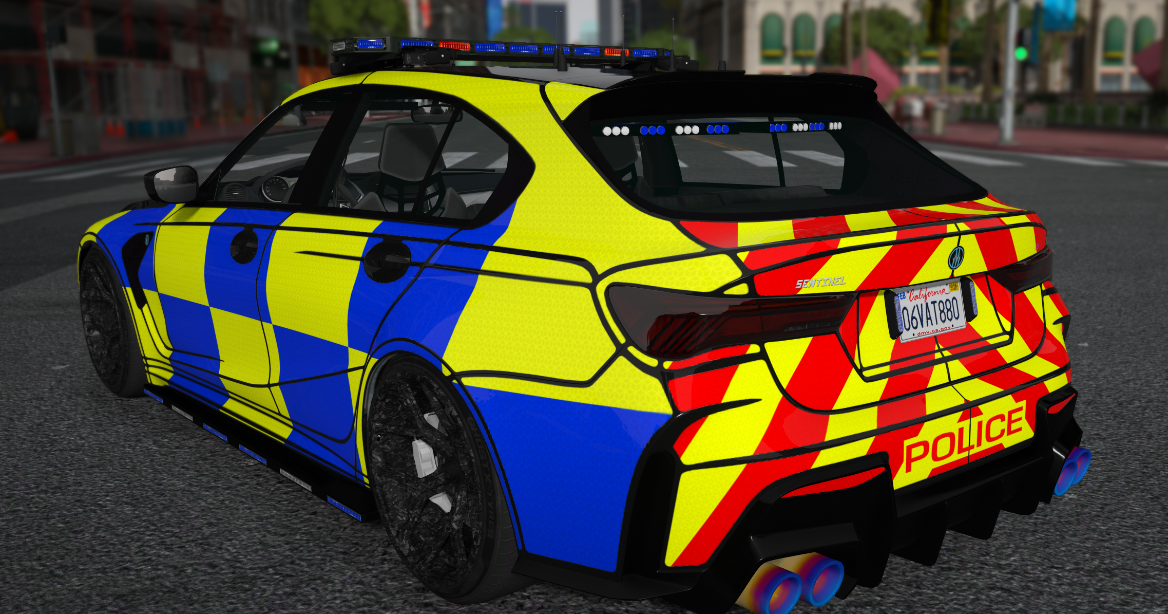 Sentinel Max Hatchback Police - Els | Non-ELS Police Car - GXD FiveM