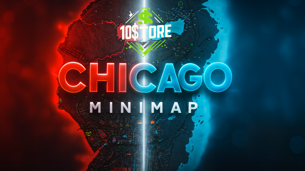 10$tore · CHICAGO MINIMAP [RED AND BLUE]