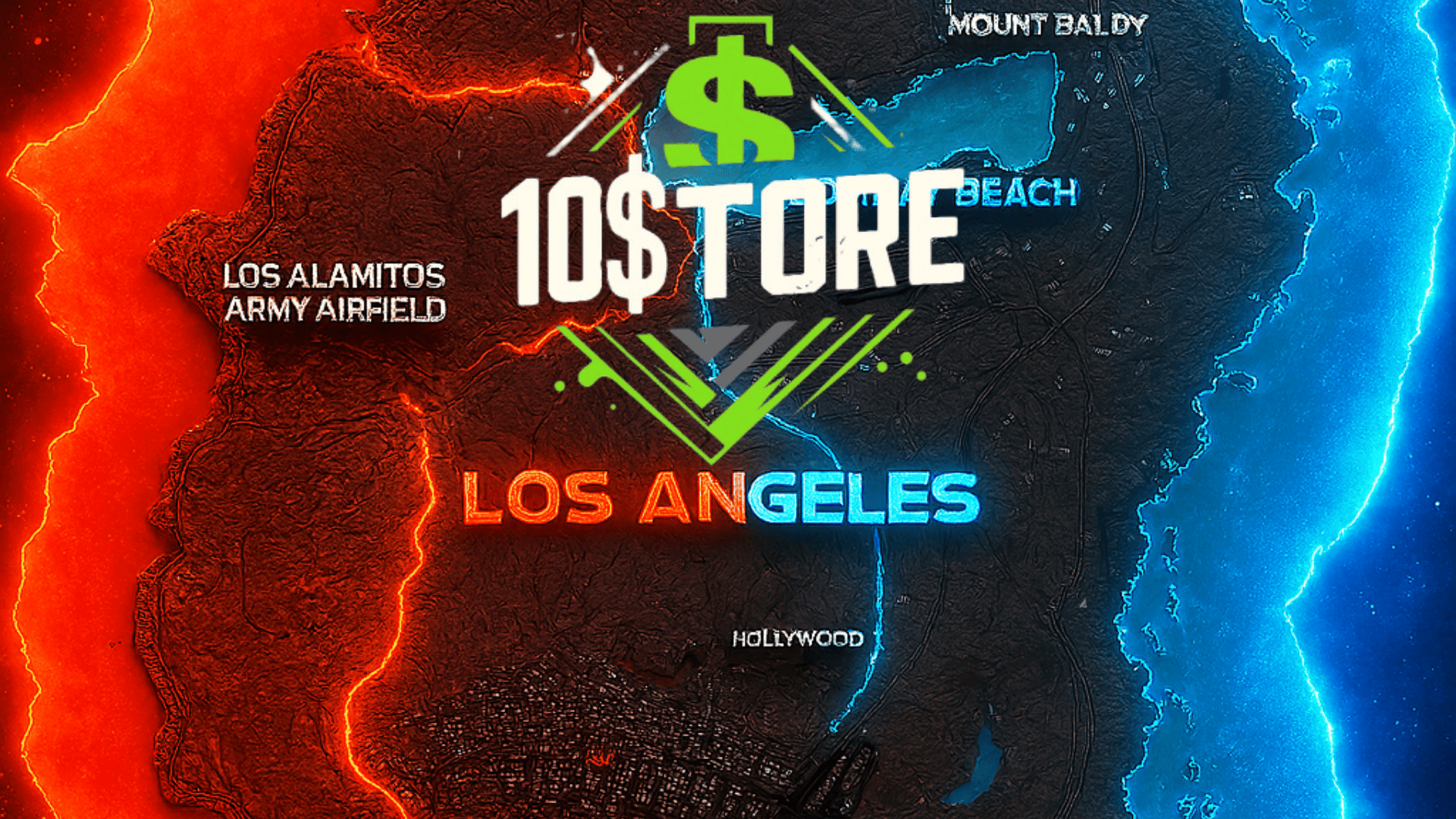 10$tore · LOS ANGELES MINIMAP [RED AND BLUE]