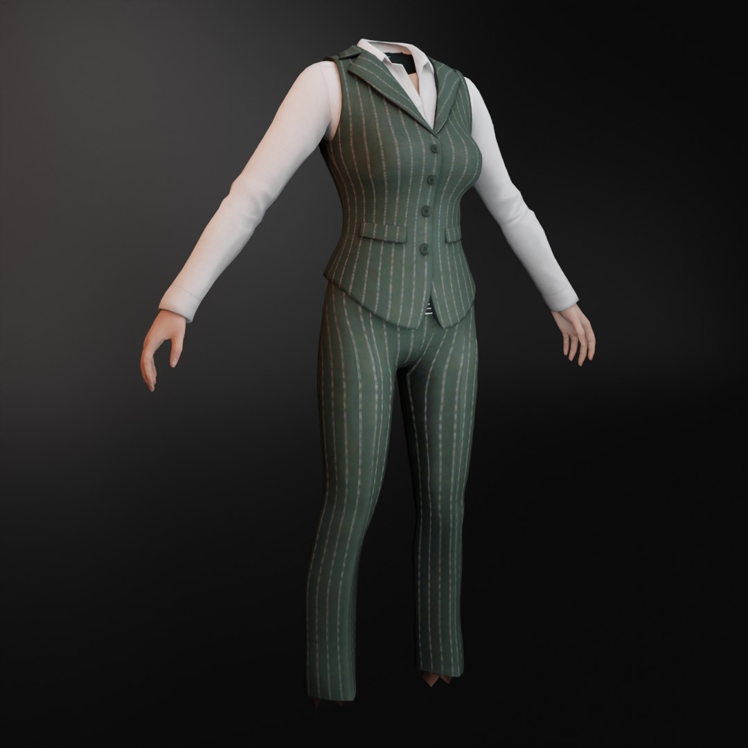 Pewe Studios Clothes · 048. V3 CASUAL FEMALE SUIT [F]