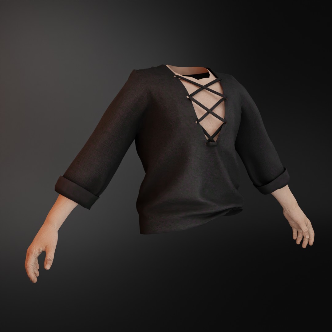 Pewe Studios Clothes · 069. V CASUAL LOOSE SHIRT [M]