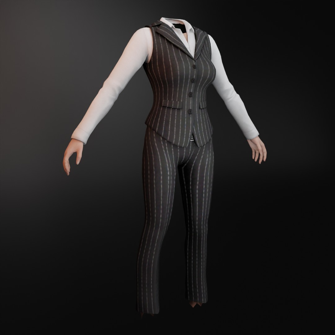 Pewe Studios Clothes · 048. V3 CASUAL FEMALE SUIT [F]