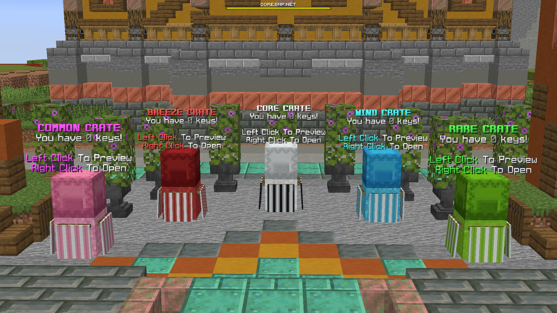 CoreSMP · CRATE KEYS