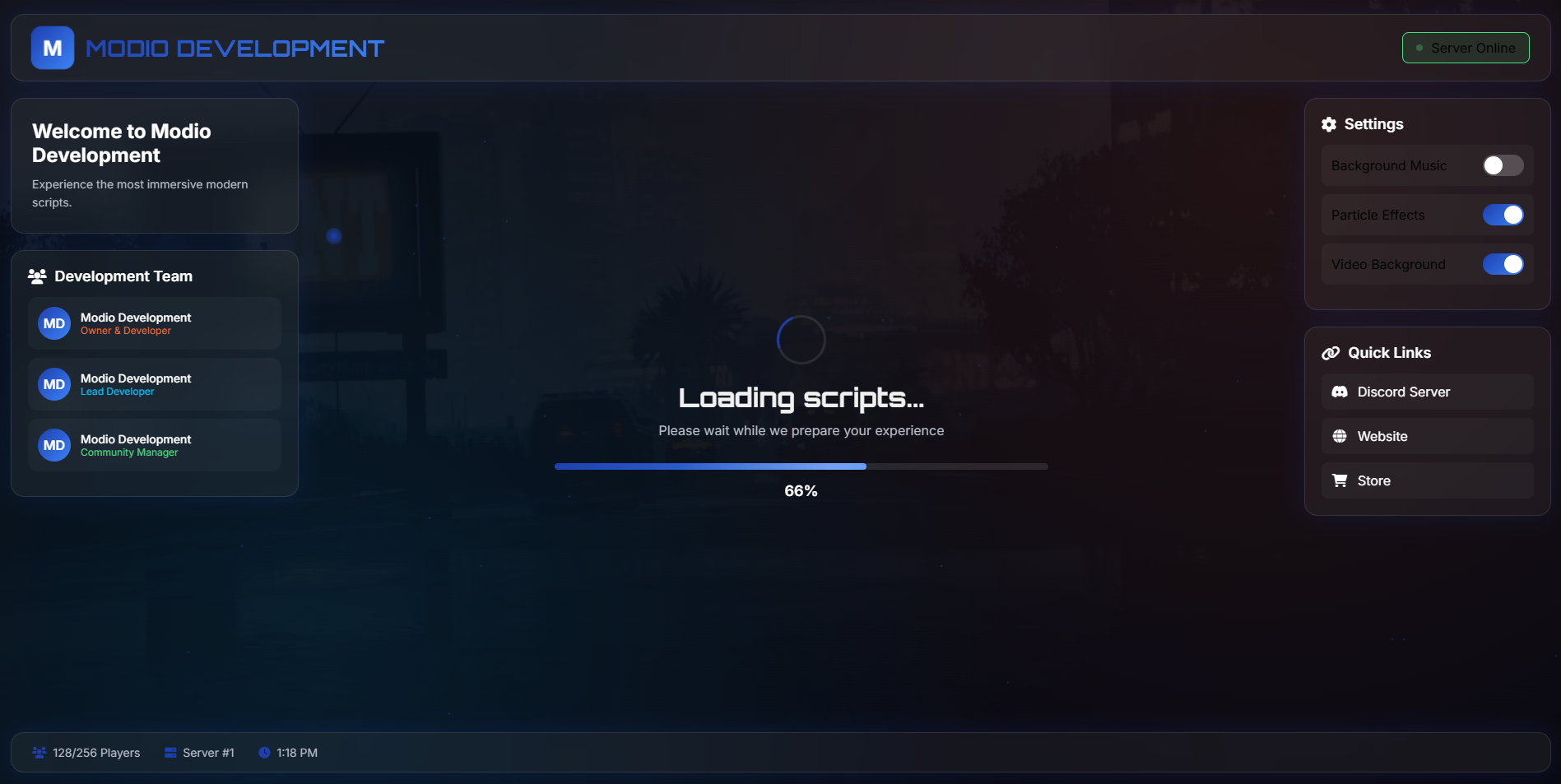 Modio Development · Modio Advanced Loading Screen