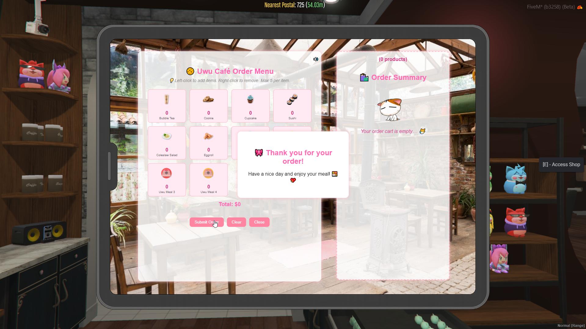 Diamond Scripts · Uwu Café Job (Advanced Job Script)