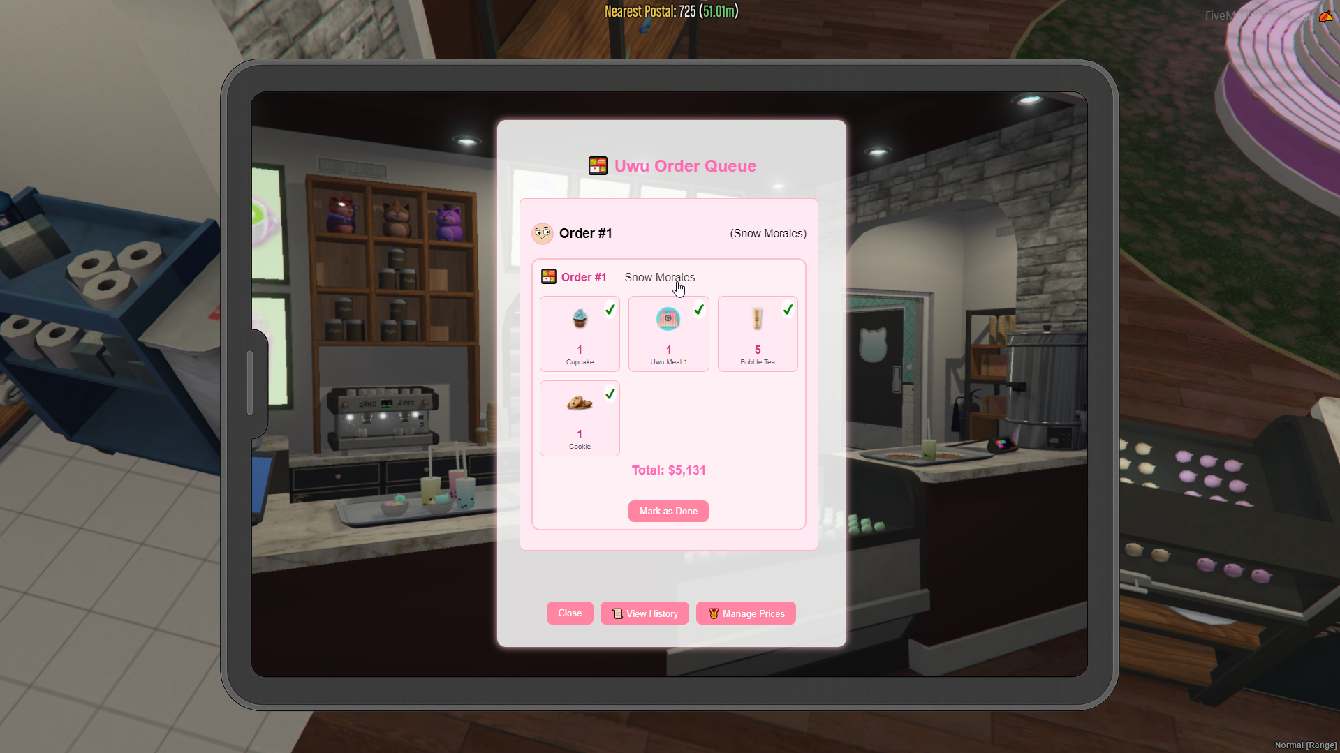 Diamond Scripts · Uwu Café Job (Advanced Job Script)