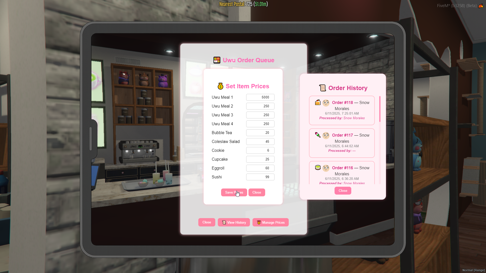 Diamond Scripts · Uwu Café Job (Advanced Job Script)