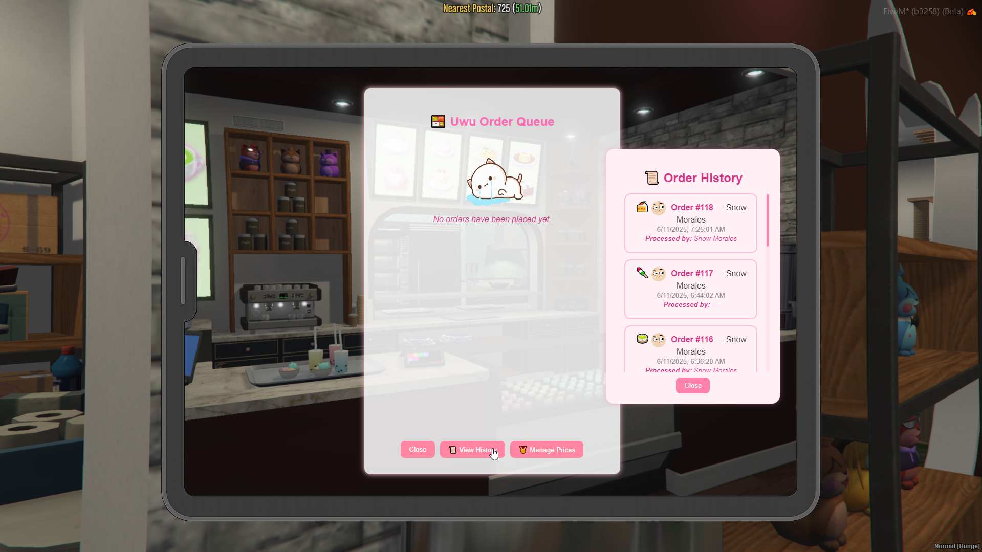 Diamond Scripts · Uwu Café Job (Advanced Job Script)