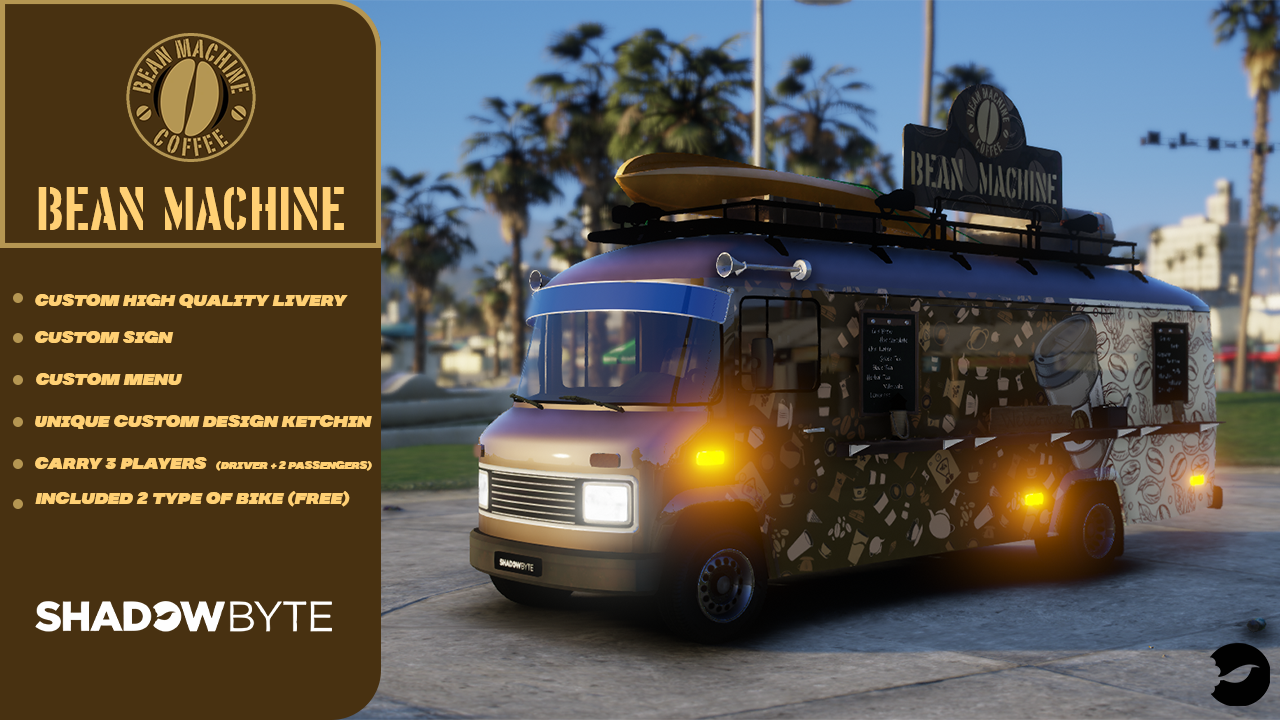 Shadow Byte Studio · Restaurants Pack (Vehicles + Bikes + Uniforms)
