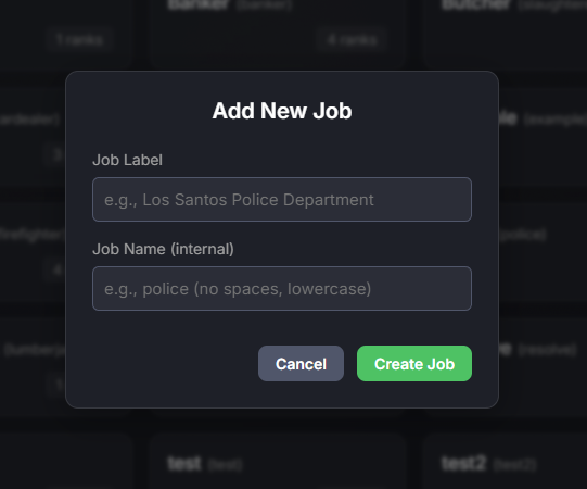 ResolveScripts · Jobs Creator [ESX]