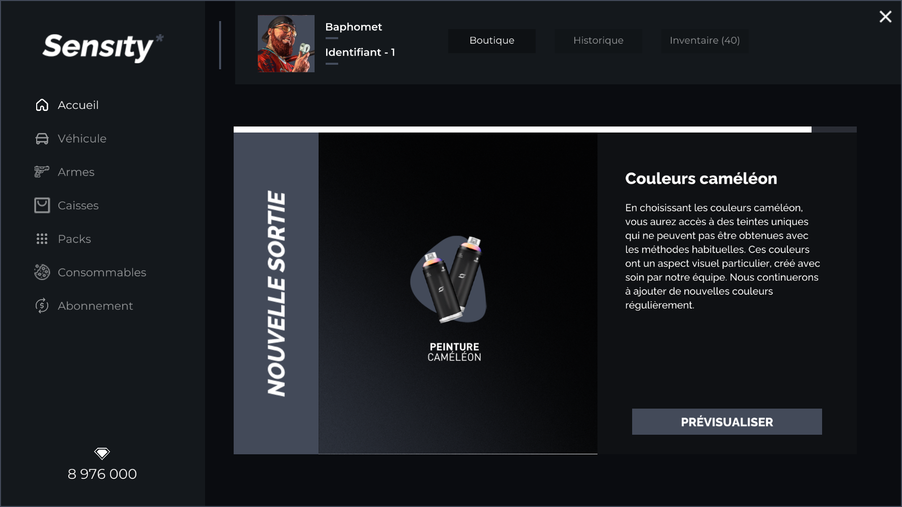 Sensity* | Bienvenue