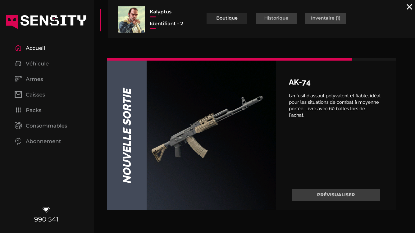 Sensity* | Bienvenue