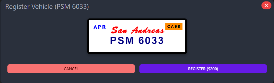 myScripts · myVehicleRegister