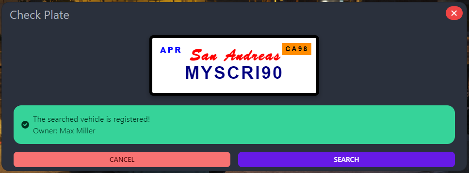 myScripts · myVehicleRegister