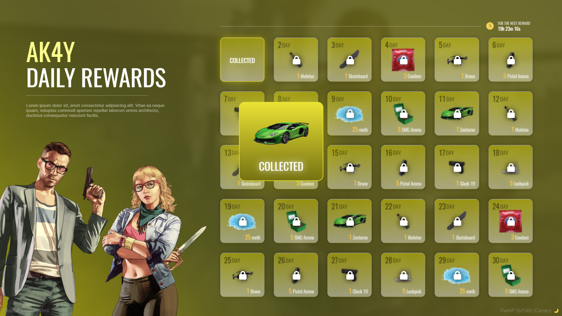 AK4Y Scripts | [ESX] Daily Rewards OPEN SOURCE