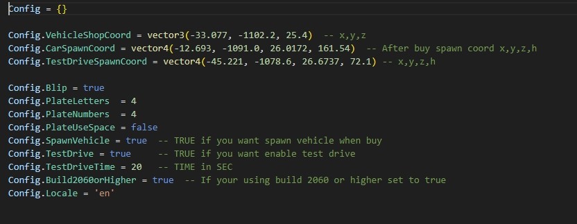 TrickGodness Development | Vehicle Shop (OpenSource)