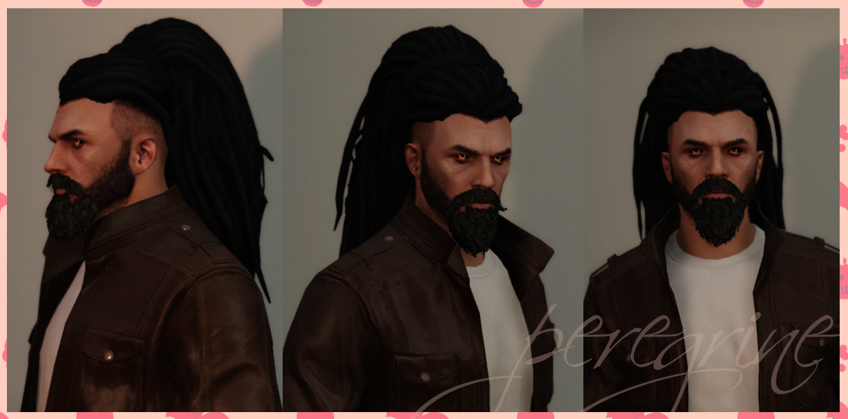 peregrine mods | #4 Long Dreadlocks (Sold in pack with male ones) FEM/MALE