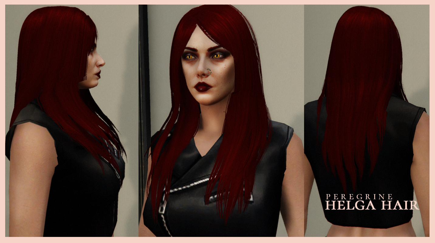 peregrine mods | #7 Helga Hairstyle FEM