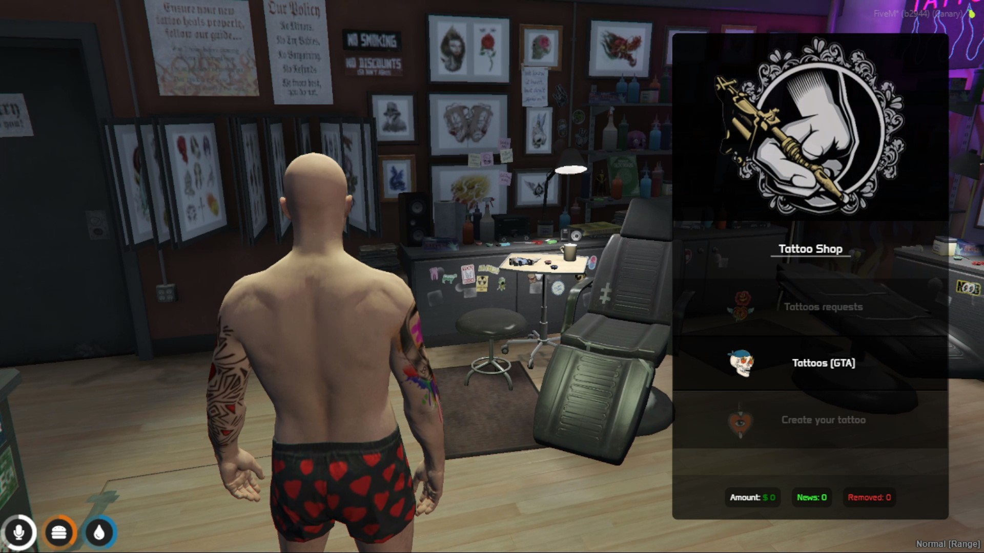 MxLoL Shop · Tattoos Shop V2 (Create tattoo and Degrade Hair)