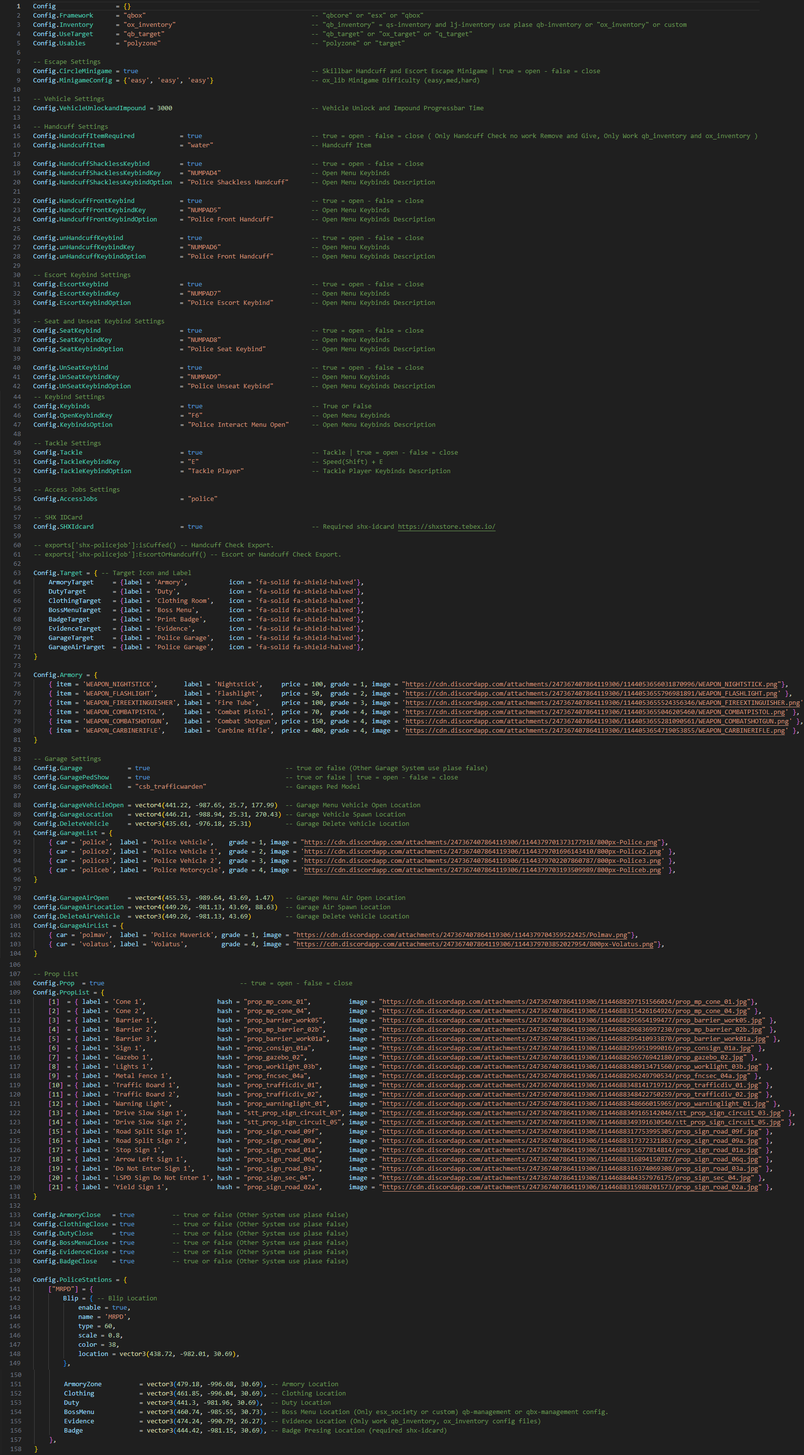 shx store | [ESX/QB/QBOX] Police Job