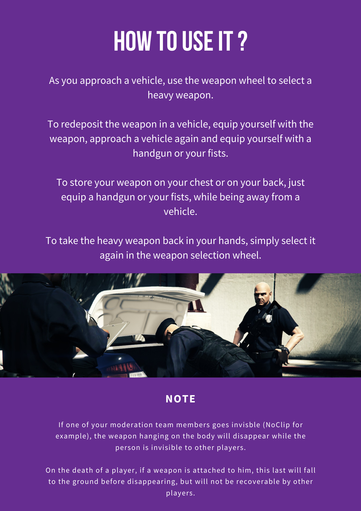 MadonneStudio - Addons & Scripts | Wearable Weapon