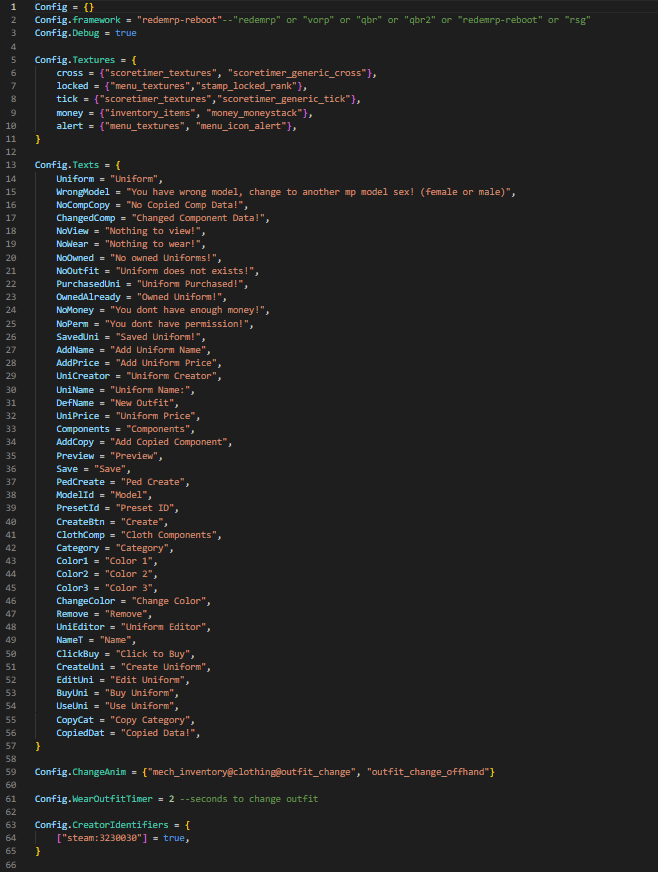 RicX RedM Scripts | Uniform Creator - RedM Scripts
