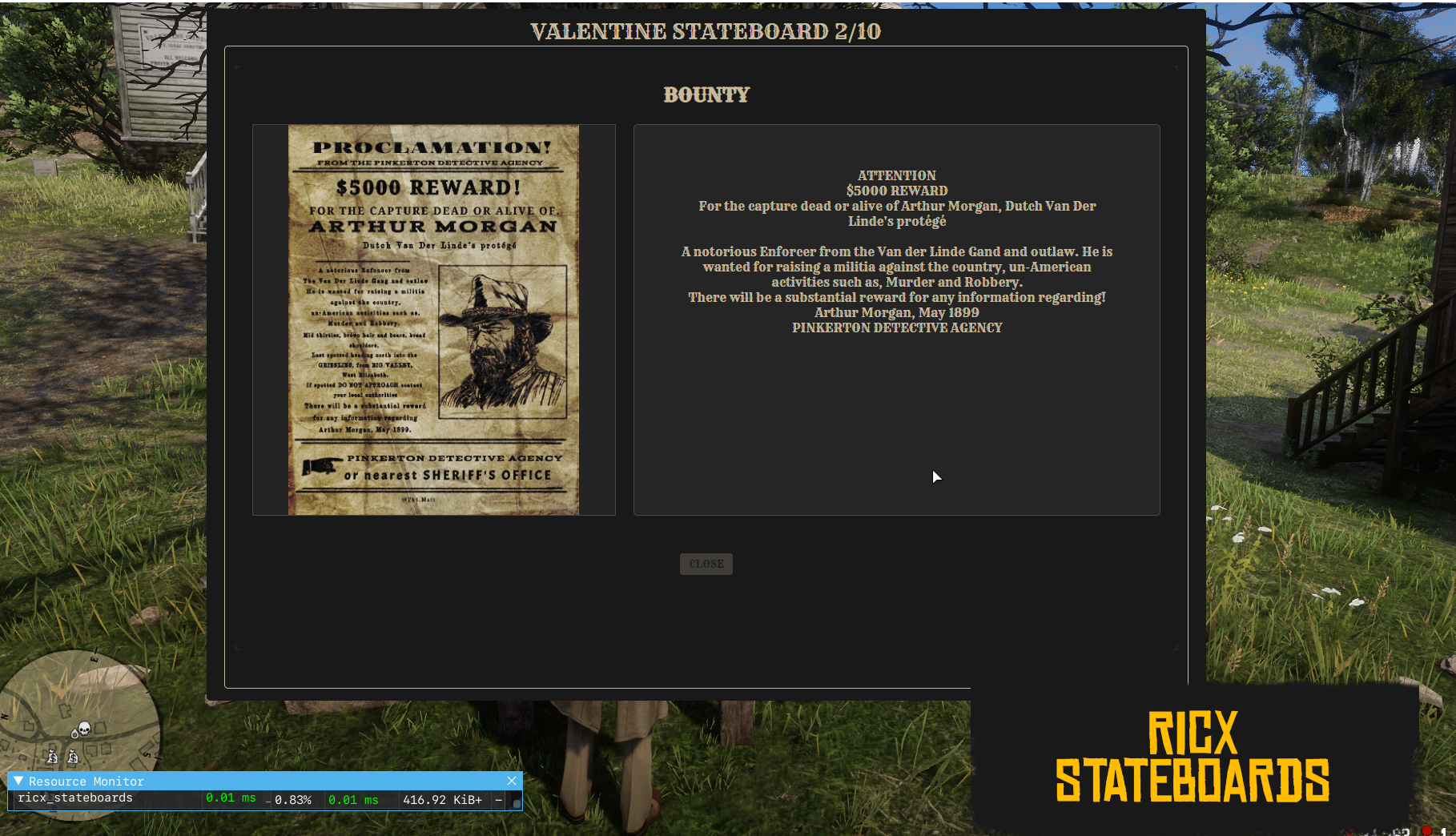 RicX RedM Scripts | State Boards - RedM Scripts