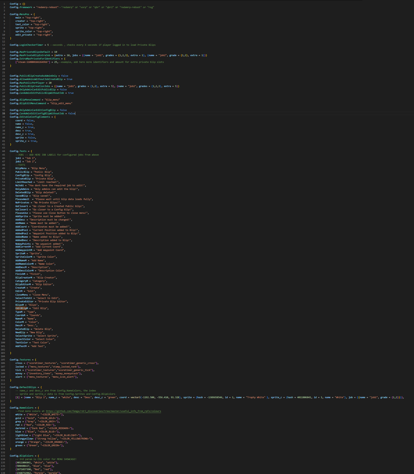 RicX RedM Scripts | Blip Manager - RedM Scripts