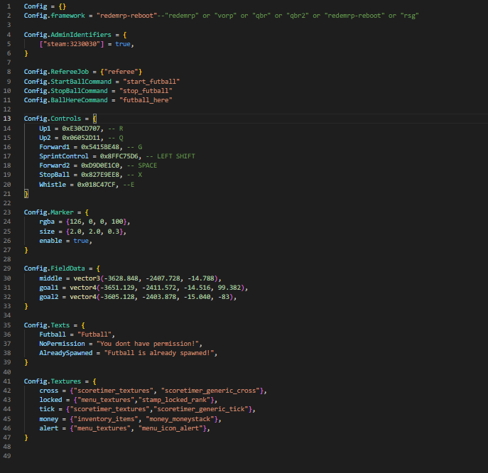 RicX RedM Scripts | Basic Football - RedM Scripts