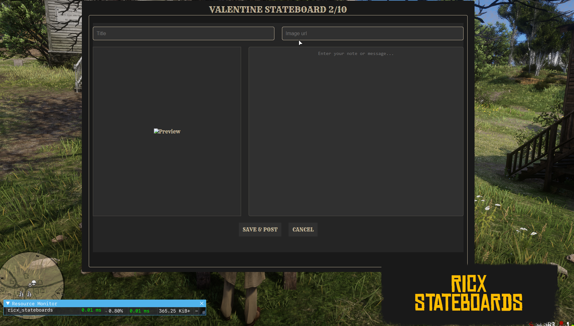 RicX RedM Scripts | State Boards - RedM Scripts