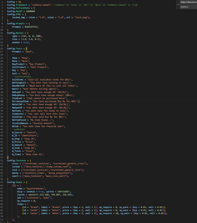 RicX RedM Scripts | Item Shops - RedM Scripts
