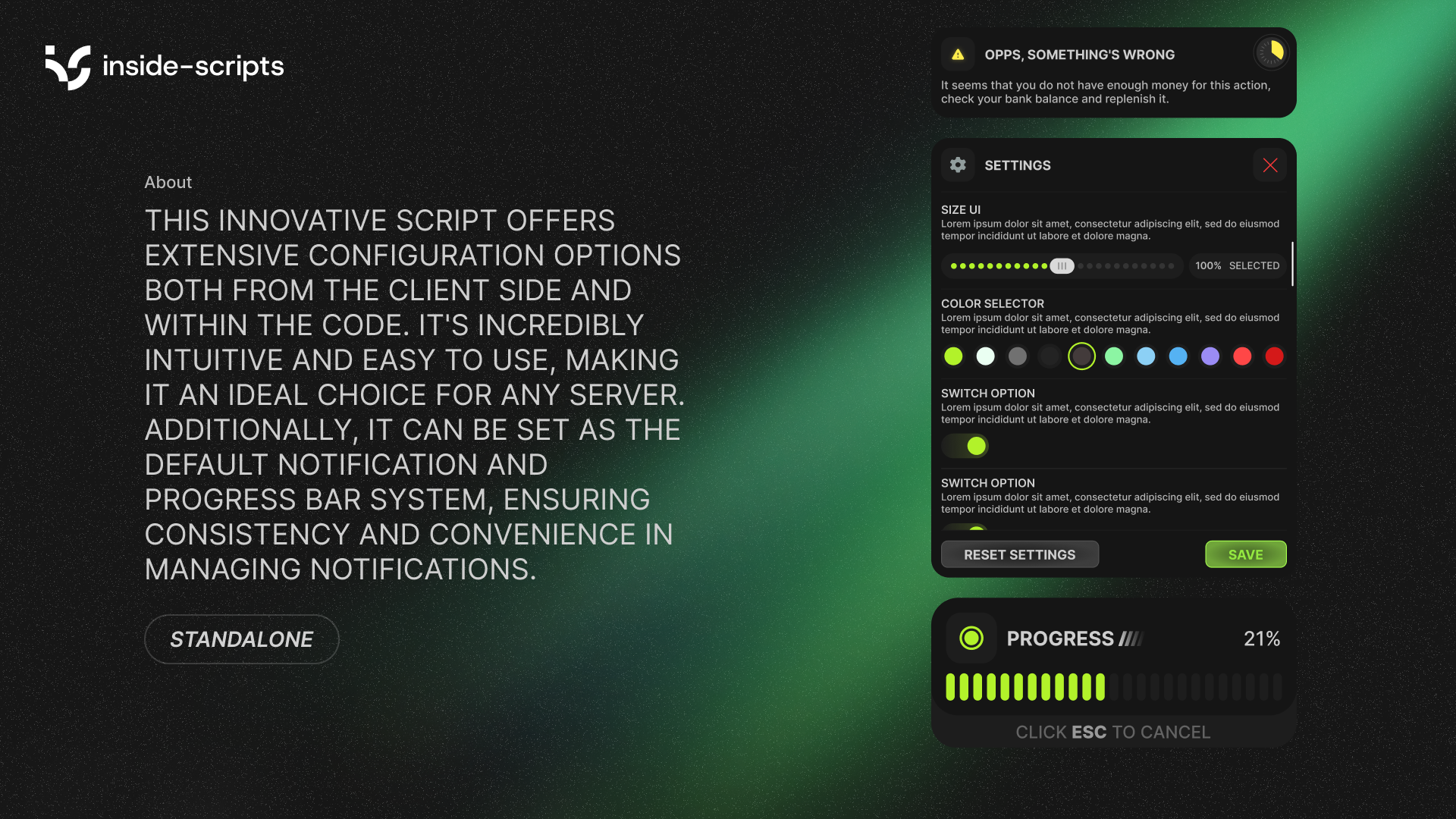 inside-scripts | Notify & Progress V2