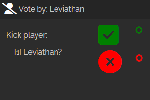 PlayerNo1 · Vote Kick