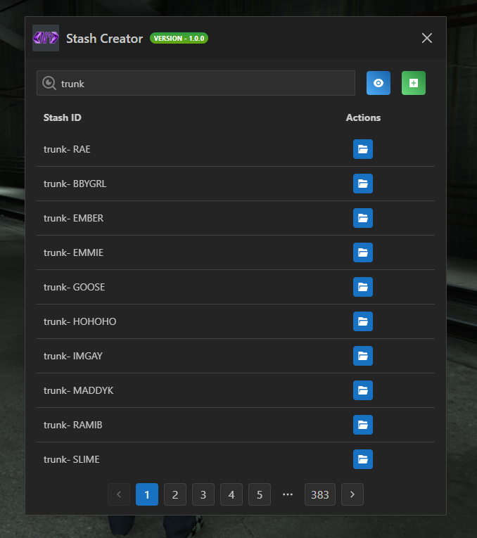 PlayerNo1 · Stash Creator