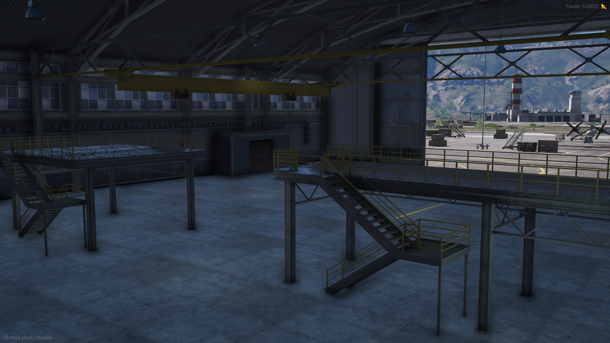 K.Gilbert's Modifications · Fort Zancudo Open Hangar (A2 Hangar)