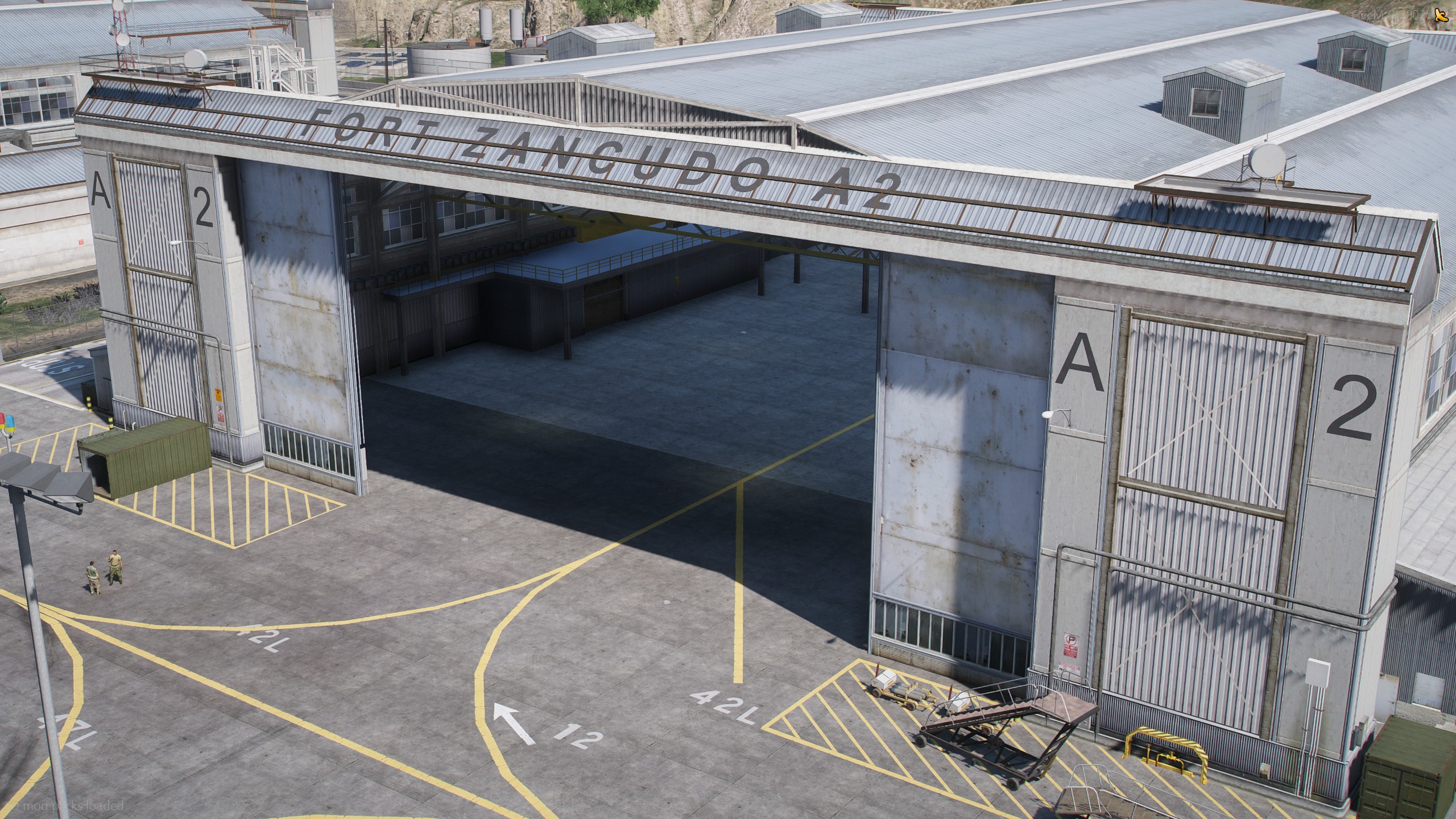 K.Gilbert's Modifications · Fort Zancudo Open Hangar (A2 Hangar)